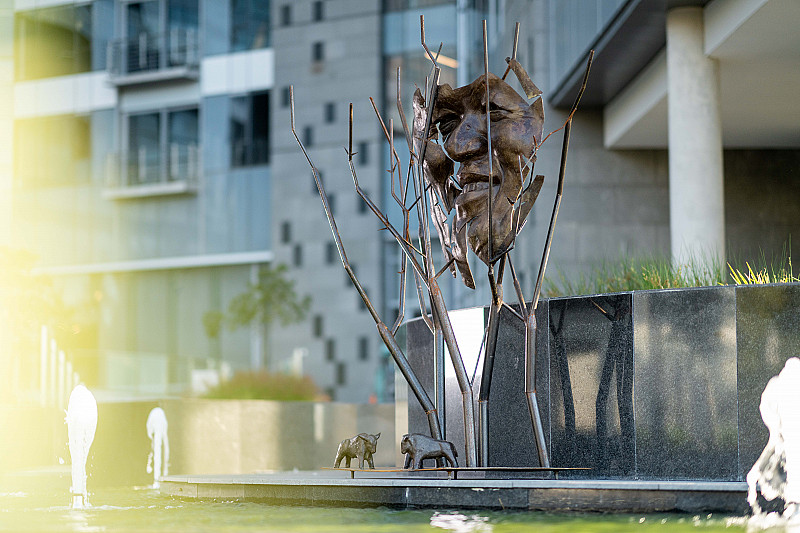 The One who shook the Branch.2100mm H x 1000mm D x 1750mm W. Bronze ...