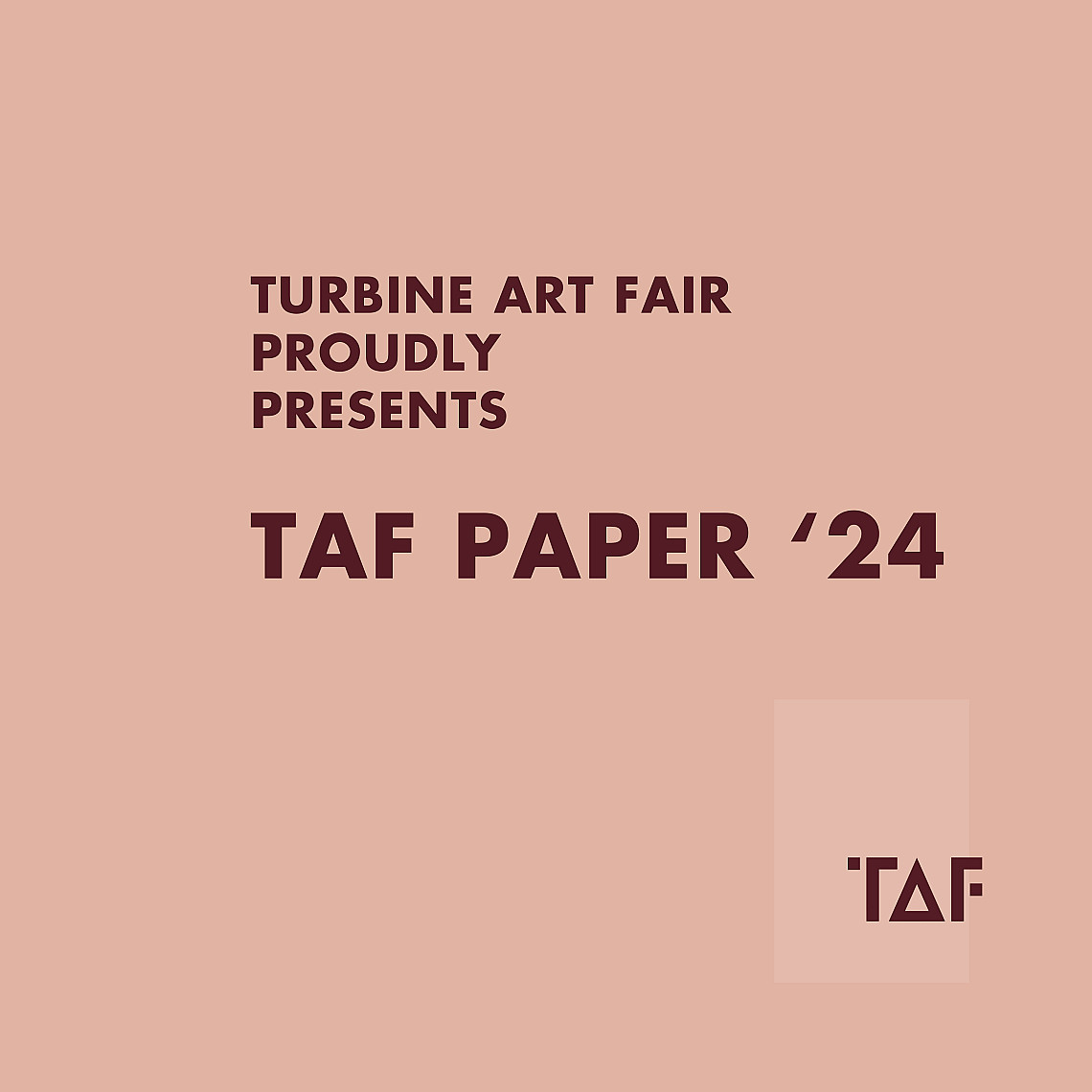 TAF PAPER '24 | Exhibitions - TAF